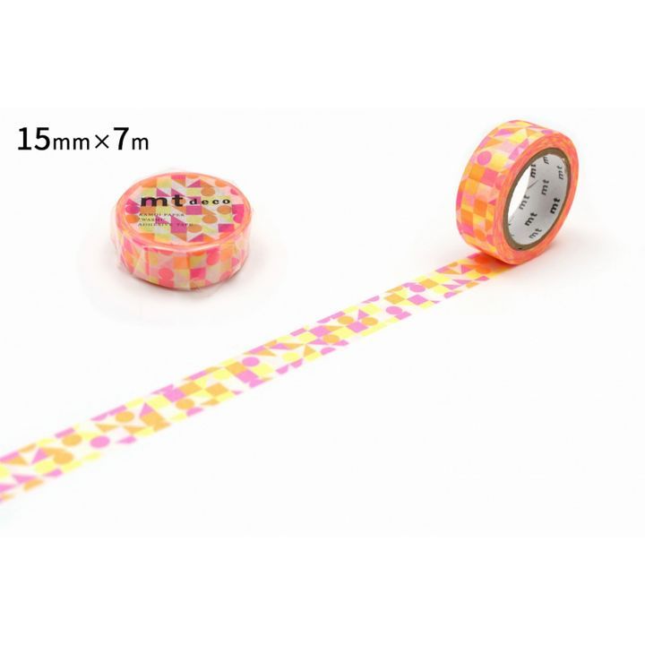 YESASIA: mt Masking Tape : mt 1P Circle Triangle & Square (Pink) (15mm× ...