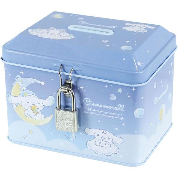 YESASIA: Cinnamoroll Tin Money Bank with Lock - T'S Factory - Lifestyle ...