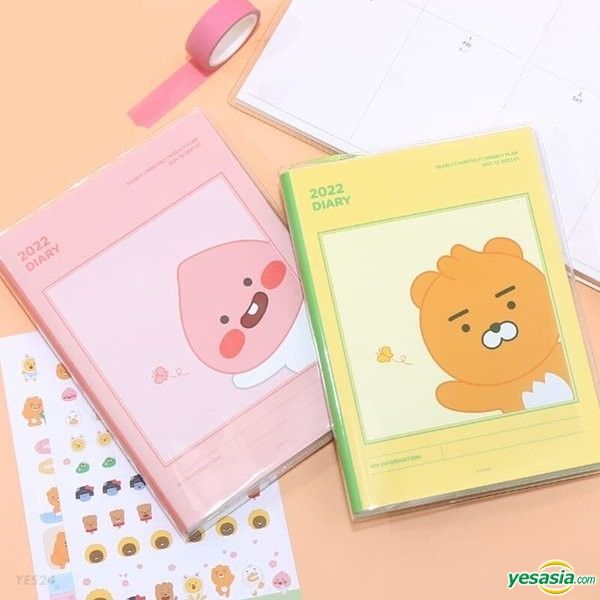 YESASIA: Kakao Friends 2022 PVC Cover Diary (Apeach) PHOTO/POSTER ...
