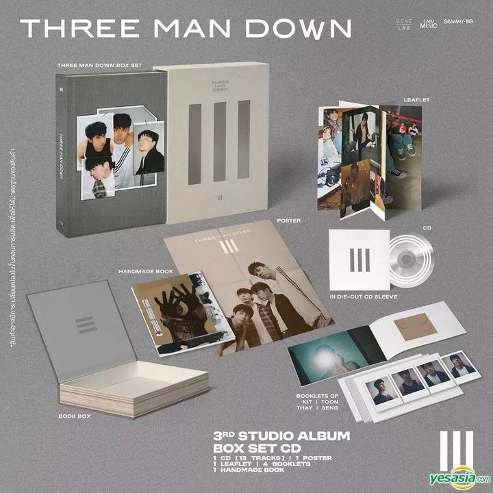 YESASIA : THREE MAN DOWN - 3rd Album CD Boxset (泰國版) 音樂 - Three Man ...