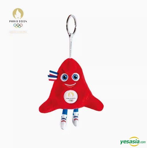 YESASIA: Paris 2024 Olympics Mascot Toys - Phryge Plush Key Holder ...