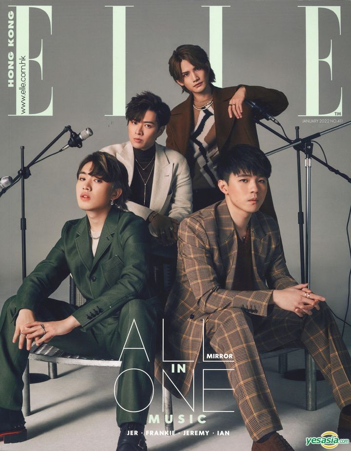 YESASIA : Elle HK Magazine - January 2022 No. 411 (封面：Mirror - 柳應廷、陳瑞輝 ...