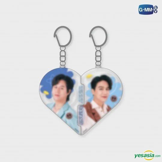 YESASIA: Winny & Satang : Heart Puzzle Acrylic Keychain MALE STARS ...