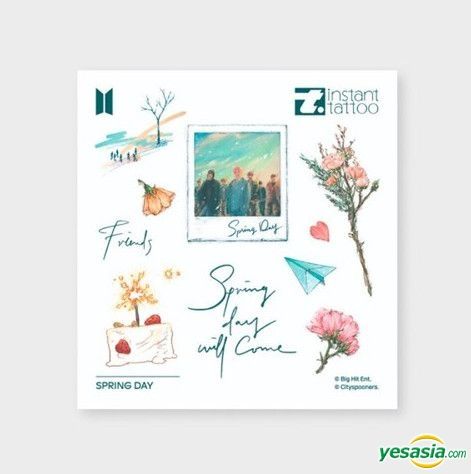 YESASIA: BTS X Instant Tattoo - Music Theme (Spring Days) PHOTO/POSTER ...