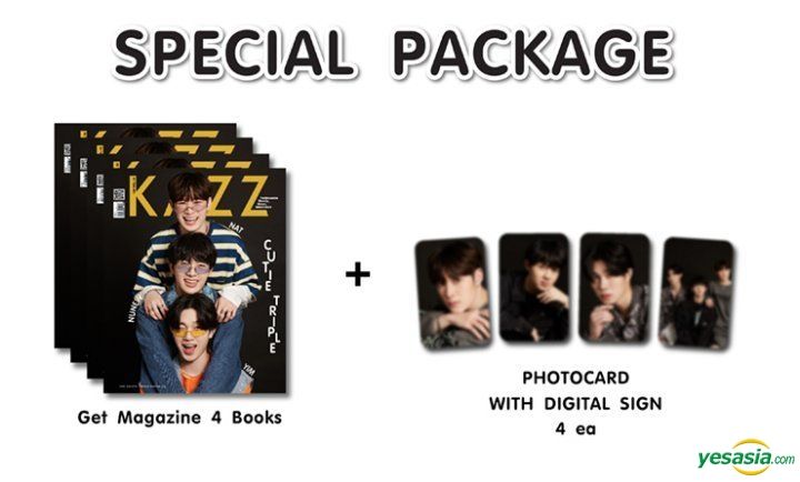 YESASIA: Thai Magazine: KAZZ Vol. 190 - Cutie Triple - Nunew / Nat ...