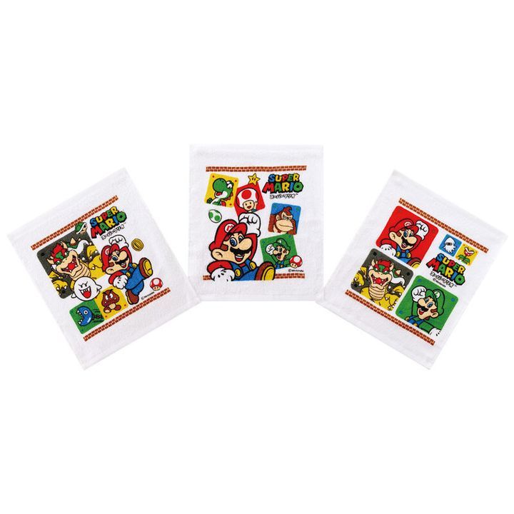 YESASIA: Super Mario Towel 3 Pieces Set - Skater - Lifestyle & Gifts ...