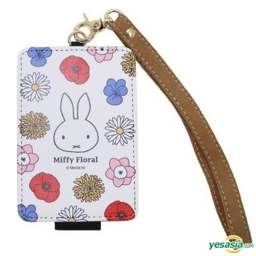 YESASIA: Miffy : Miffy Floral Series IC Card Case (White) - Miffy ...