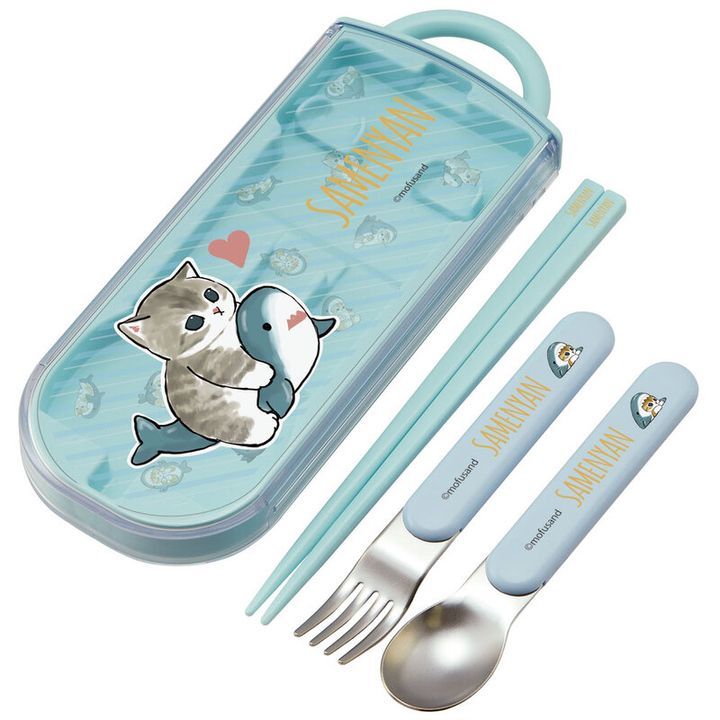 YESASIA: mofusand Cutlery Set with Case - Skater - Lifestyle & Gifts - Free Shipping