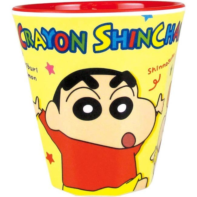 YESASIA: Crayon Shin-Chan Print Plastic Cup (Yellow/Red) - T'S Factory ...
