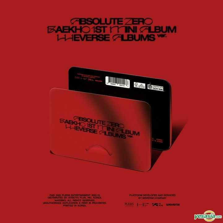 YESASIA: Baek Ho Mini Album Vol. 1 - Absolute Zero (Weverse Albums Version) - Baek Ho, Pledis ...
