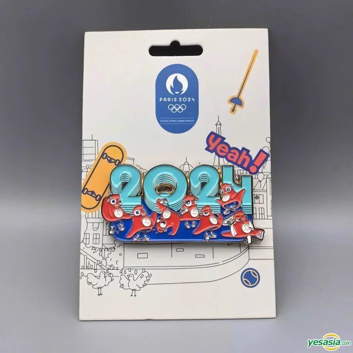 YESASIA: Paris 2024 Olympics Merchandise - Phryge Refrigerator Magnet ...