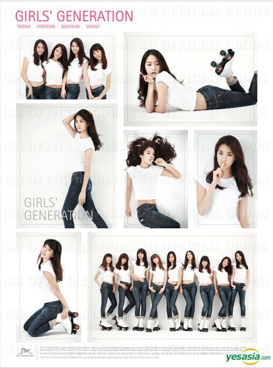 YESASIA : Girls' Generation - 4 Members Sticker (Type A) 女明星,海報/寫真集,組合 ...