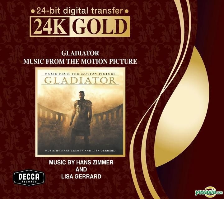 YESASIA: Gladiator (O.S.T.) (24K Gold) (Limited Edition) CD - Movie ...