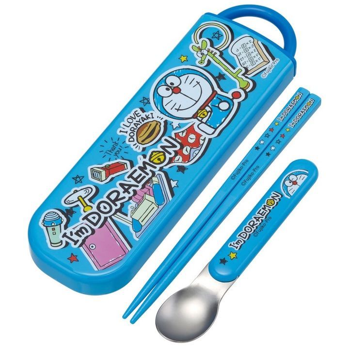 YESASIA: Doraemon Cutlery Set with Case - Skater - Lifestyle & Gifts ...