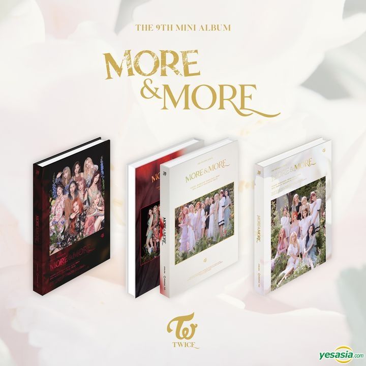 YESASIA: Twice Mini Album Vol. 9 - MORE & MORE (A + B + C Version) + 3 First Press Photo Card ...