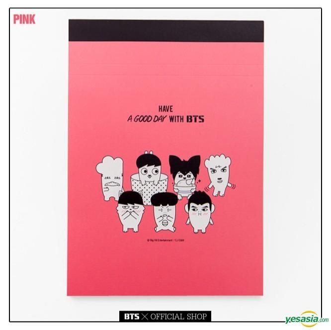 YESASIA: BTS Hip Hop Monster Goods - Pad Notebook-L (Pink) Celebrity ...