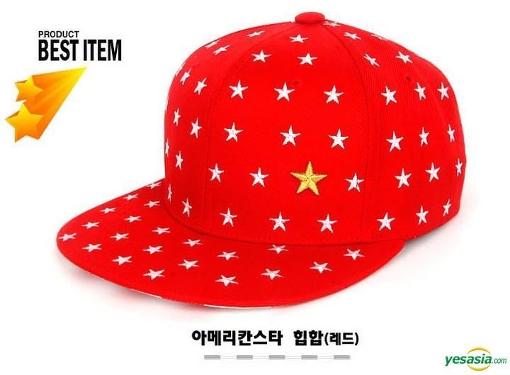 YESASIA: Jay Park Style - American Star Hip Hop Cap (Red) Accessories ...
