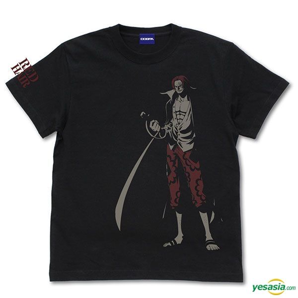 YESASIA: One Piece Film Red : Shanks T-Shirt (BLACK) (Size:M) - One ...