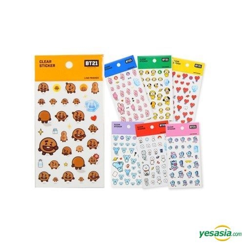YESASIA: BT21 Clear Sticker - COOKY GROUPS,Celebrity Gifts,MALE STARS ...