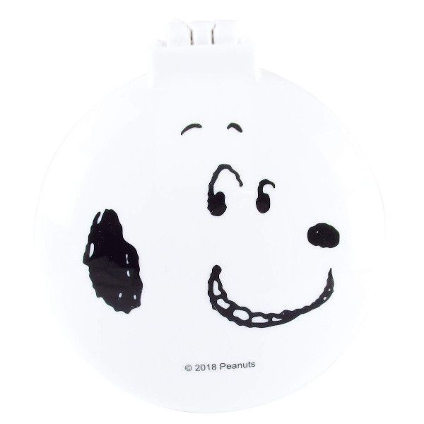 YESASIA: SNOOPY Round Mirror & Brush (Face) - T'S Factory - Lifestyle ...