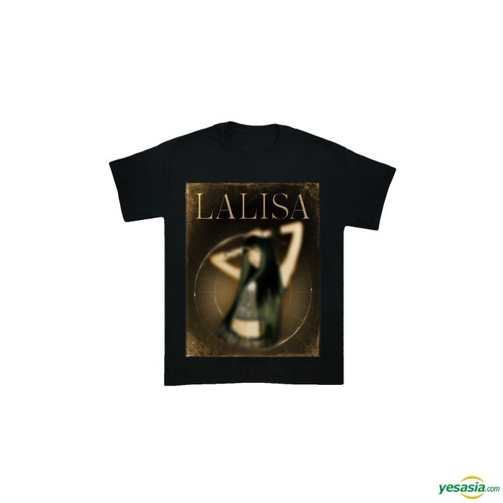 YESASIA: Lisa 'LALISA' T-shirt (Design 1) (Black) (Large) GROUPS ...