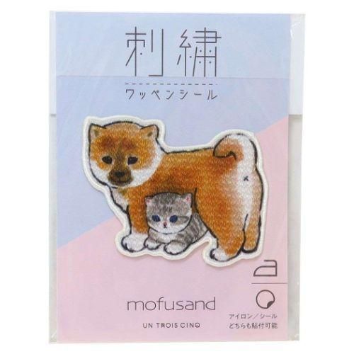 YESASIA: mofusand Embroidered Patch Seal (Shiba & Neko) - HASAGO ...