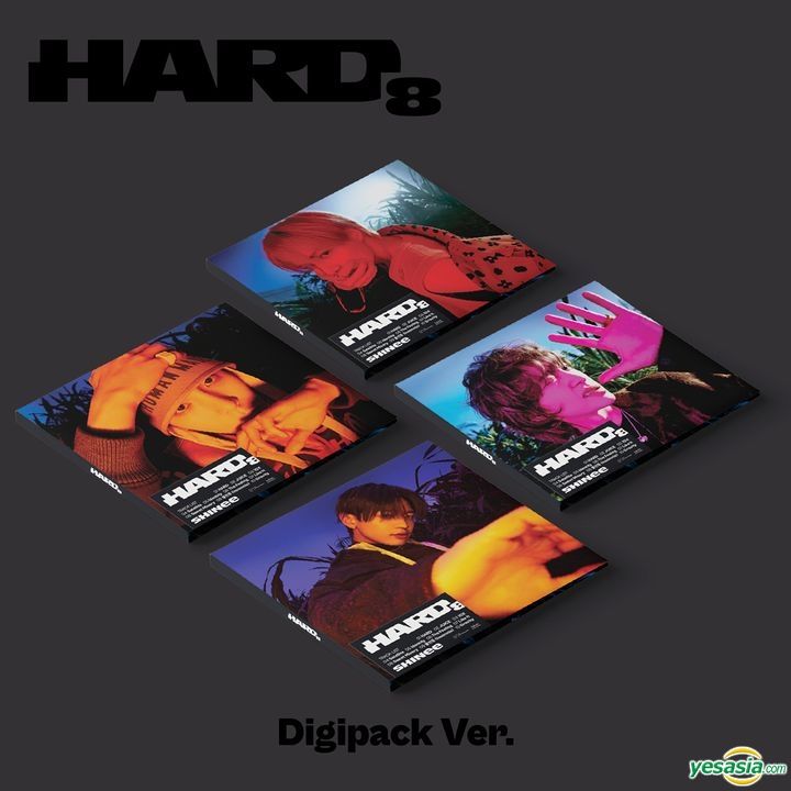 YESASIA: SHINee Vol. 8 - HARD (Digipack Version) (Set Version) + 4 ...