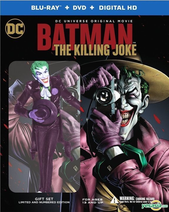 YESASIA: DCU: Batman: The Killing Joke (2016) (Blu-ray + DVD + Digital ...