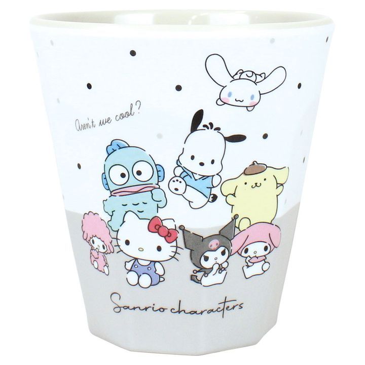 YESASIA: Sanrio Characters Print Plastic Cup (White/Grey) - T'S Factory ...