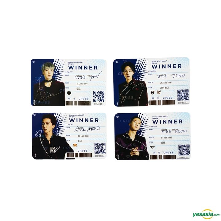 YESASIA : Winner 'CROSS' Official Goods - ID Card Set Celebrity Gifts ...