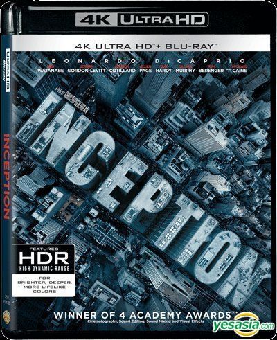 YESASIA: Inception (2010) (4K Ultra HD + 2 Blu-ray) (3-Disc Edition ...