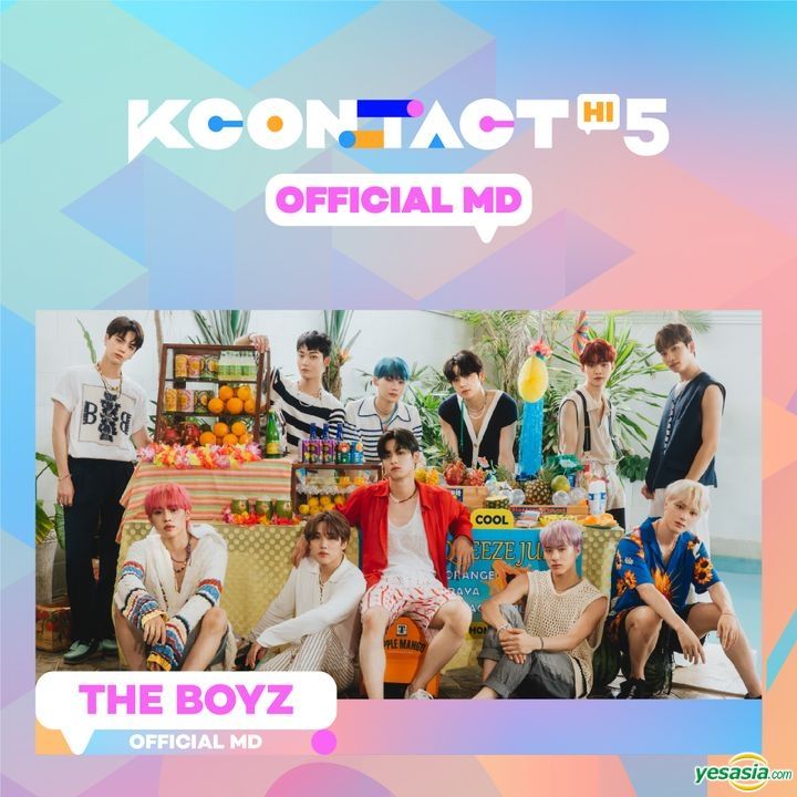 YESASIA: The Boyz - KCON:TACT HI 5 Official MD (AR Photo Card Stand ...