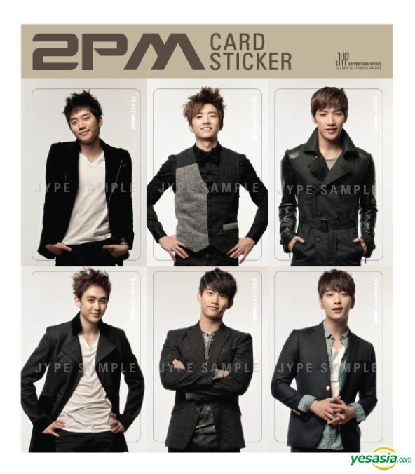 YESASIA : 2PM - Card Sticker A (Limited Edition) 組合,男明星,精品,Celebrity Gifts,海報/寫真集 - 2PM, JYP ...