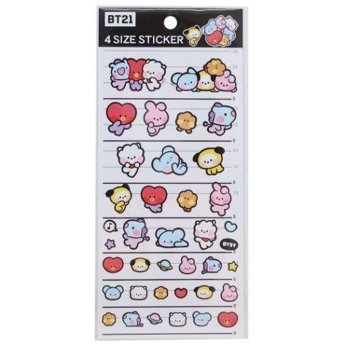 YESASIA: BT21 minini 4 Size Sticker - Kamio Japan - Lifestyle & Gifts ...
