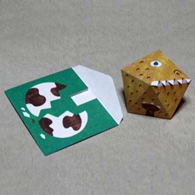 YESASIA: Paper Craft: Envelope Dinosaur - Kamikara - Lifestyle & Gifts ...