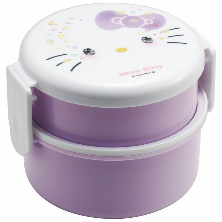 YESASIA: Hello Kitty Round Food Box 500ml (with Fork) (The Future in ...