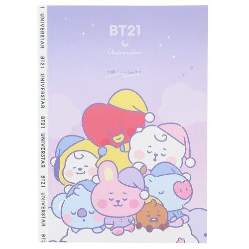YESASIA: BT21 B5 Note Book (graph paper) - CRUX - Lifestyle & Gifts ...