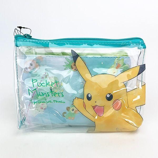 YESASIA: Pokemon Pouch Set (Pikachu & Grass Type) - T'S Factory ...