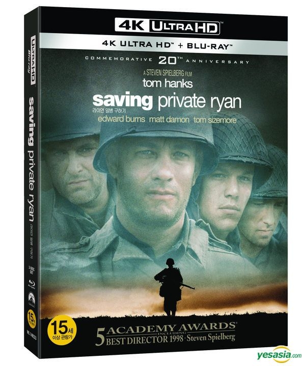 YESASIA: Saving Private Ryan (4K Ultra HD + 2D Blu-ray) (3-Disc) (O ...