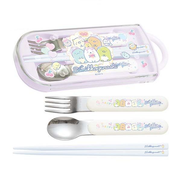YESASIA: San-X Sumikko Gurash Cutlery Set with Case - San-X - Lifestyle ...