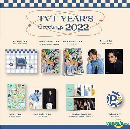 YESASIA: TV Thunder Years Greetings 2022 : Prom Ratchapat CALENDAR ...