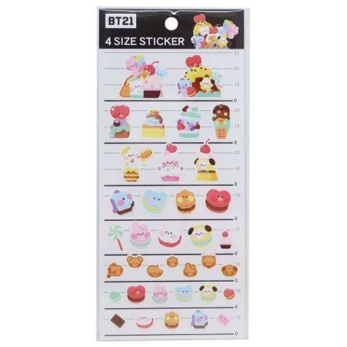 YESASIA: BT21 minini 4 Size Sticker (Sweet) - Kamio Japan - Lifestyle ...