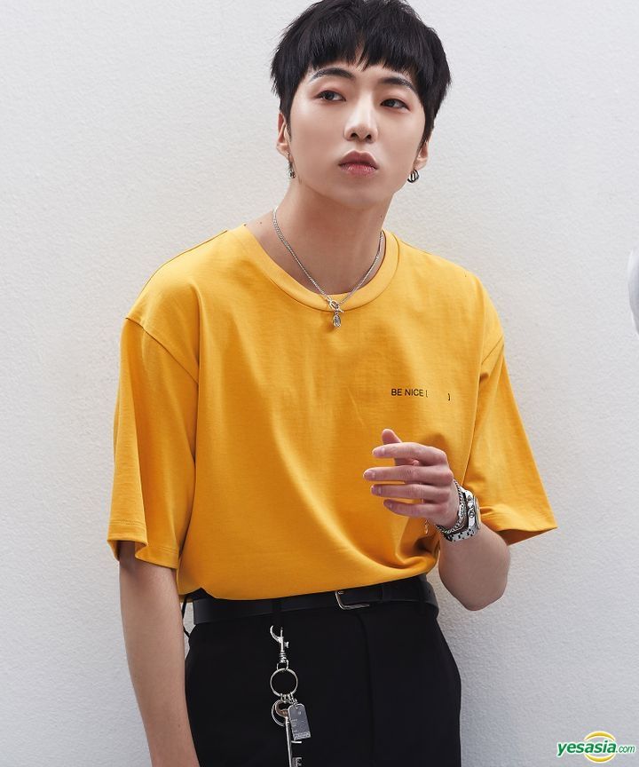 YESASIA: PLAC X MINO YOON BE NICE GRAPHIC T-SHIRTS (Mustard) (Large ...