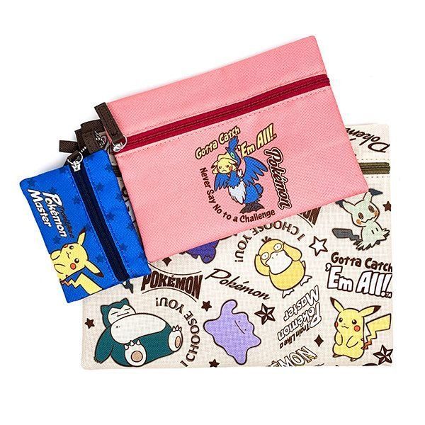 YESASIA: Pokemon Pouch Set (3 Pieces) (LOGO) - Marimocraft - Lifestyle ...