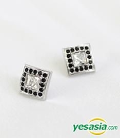 YESASIA: Jay Park Style - Black Square Line Earrings GIFTS,MALE STARS ...
