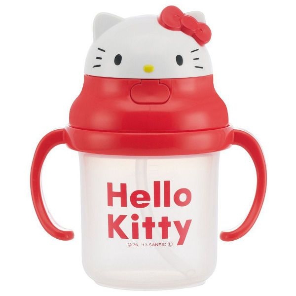 YESASIA: Hello Kitty Plastic Cup with Straw for Kids - Skater ...