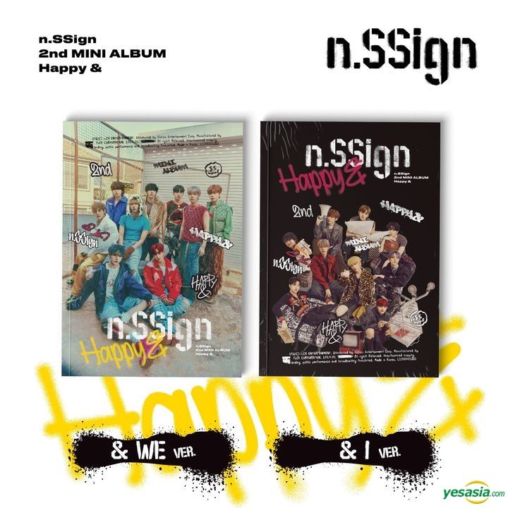 YESASIA: n.SSign Mini Album Vol. 2 - Happy & (SET ver.) CD - n.SSign, NCH Entertainment (Korea ...