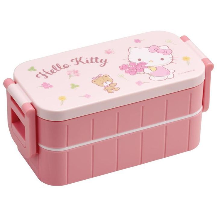 YESASIA: Hello Kitty 2-Tier Lunch Box 600ml with Chopsticks - Skater - Lifestyle & Gifts - Free ...