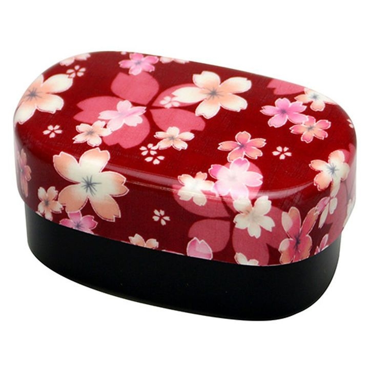 YESASIA: Hakoya Nunobari Oval Lunch Box Sakura Red - Hakoya - Lifestyle ...