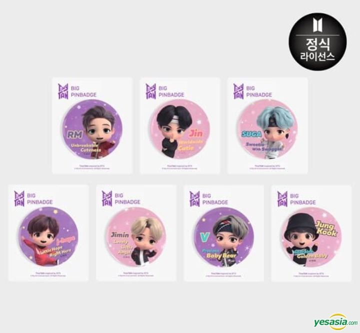 YESASIA: [BTS] TinyTAN Big Pin Badge (RM) GIFTS,MALE STARS,PHOTO/POSTER ...